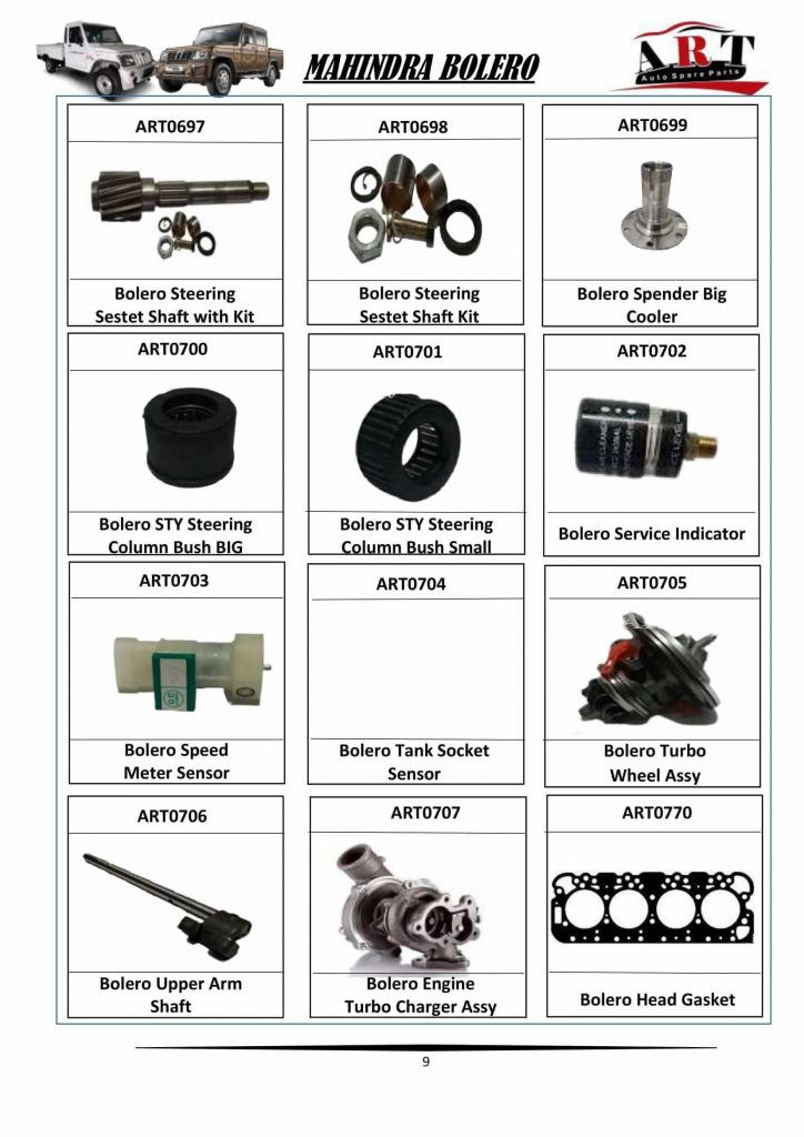 Mahindra Spare Parts – A R Trading